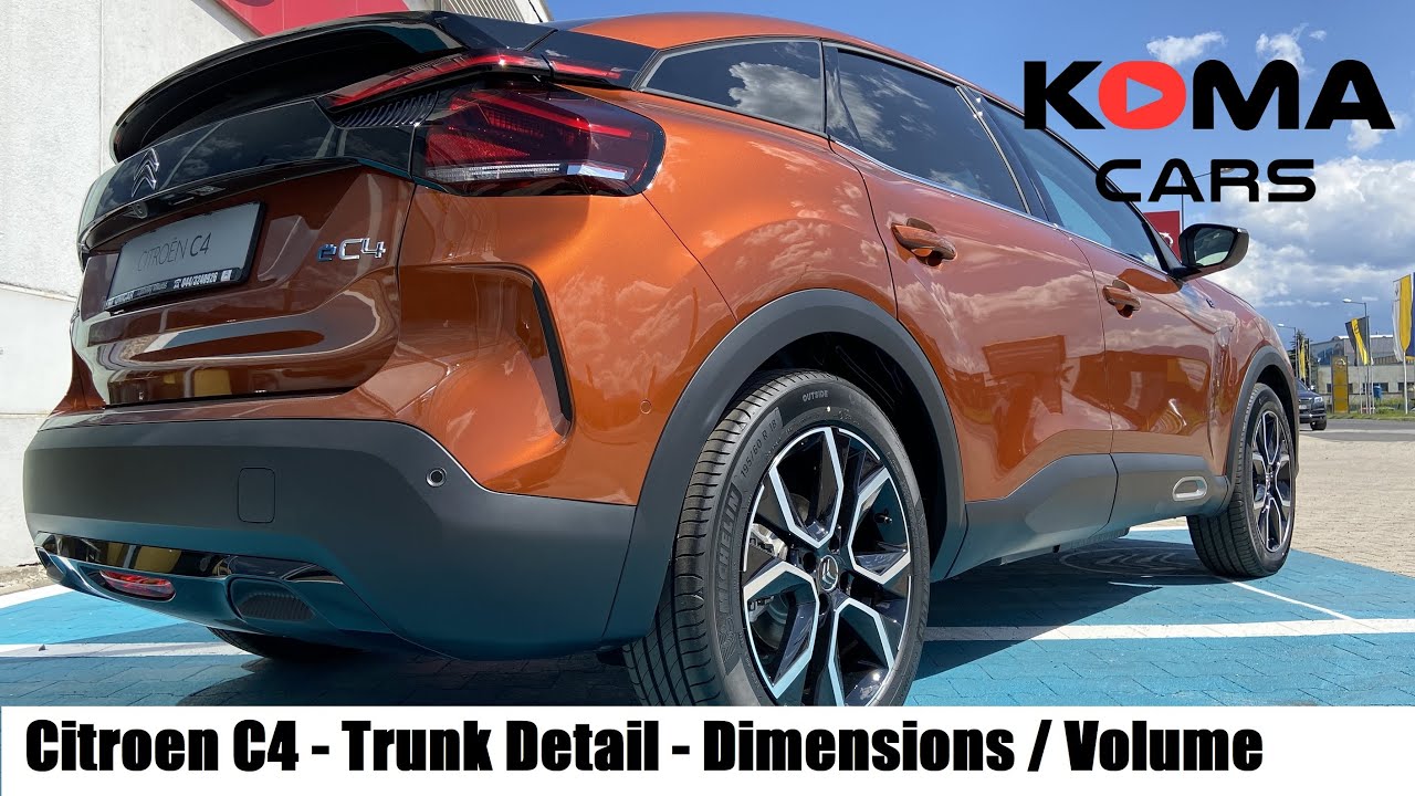 Citroen C4 Trunk demonstration - Dimensions / volume / cargo space ...