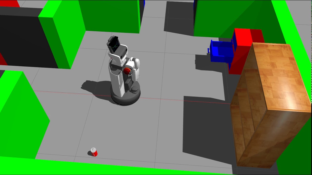 Task and Motion Planning with Toyota HSR (Simulation) - YouTube