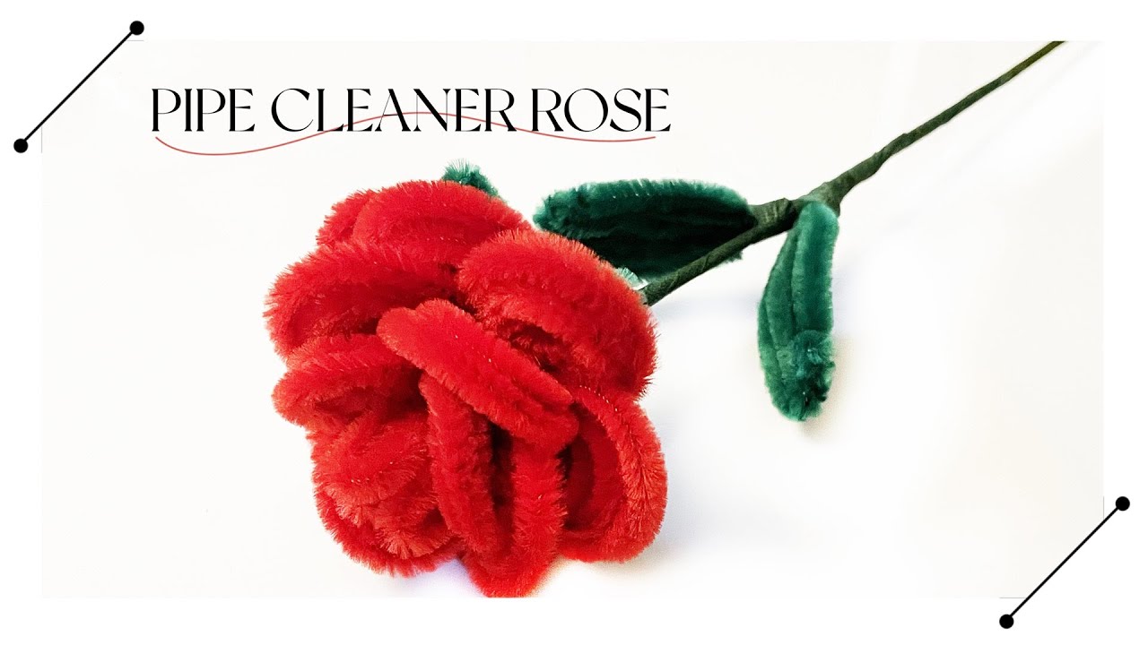 Crafting Love: DIY Romantic Red Rose with Pipe Cleaners - Express Your ...