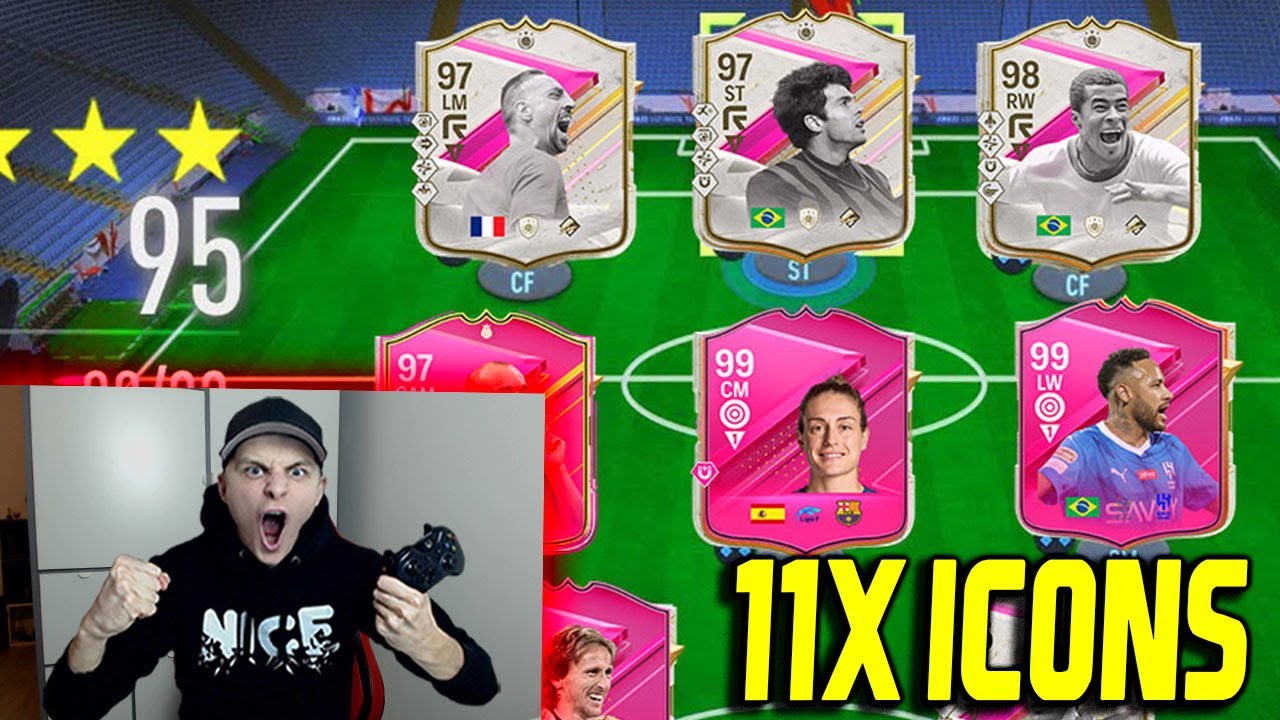 127 Rated & 11 ICONS! WELTREKORD! in FULL FUTTIE ICON Challenge EA FC ...