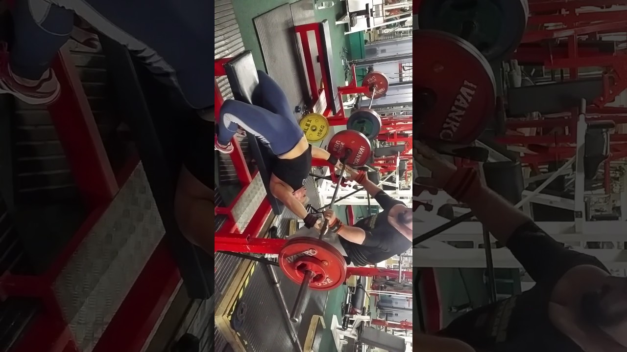 Emma Ylitalo-James bench press 130kg RAW pre op training session - YouTube