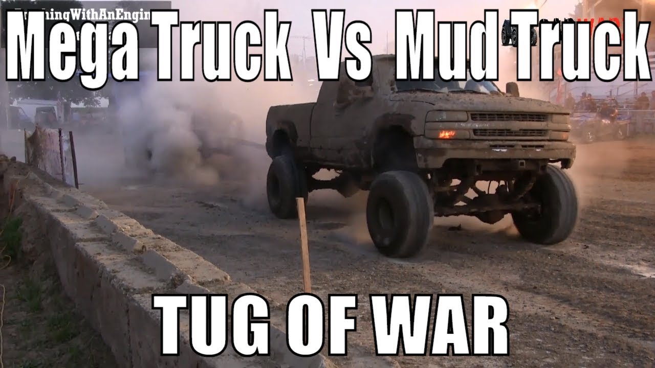 Mega Truck Vs Mud Truck Tug Of War At Mid Michigan Mudfest 2019 ...