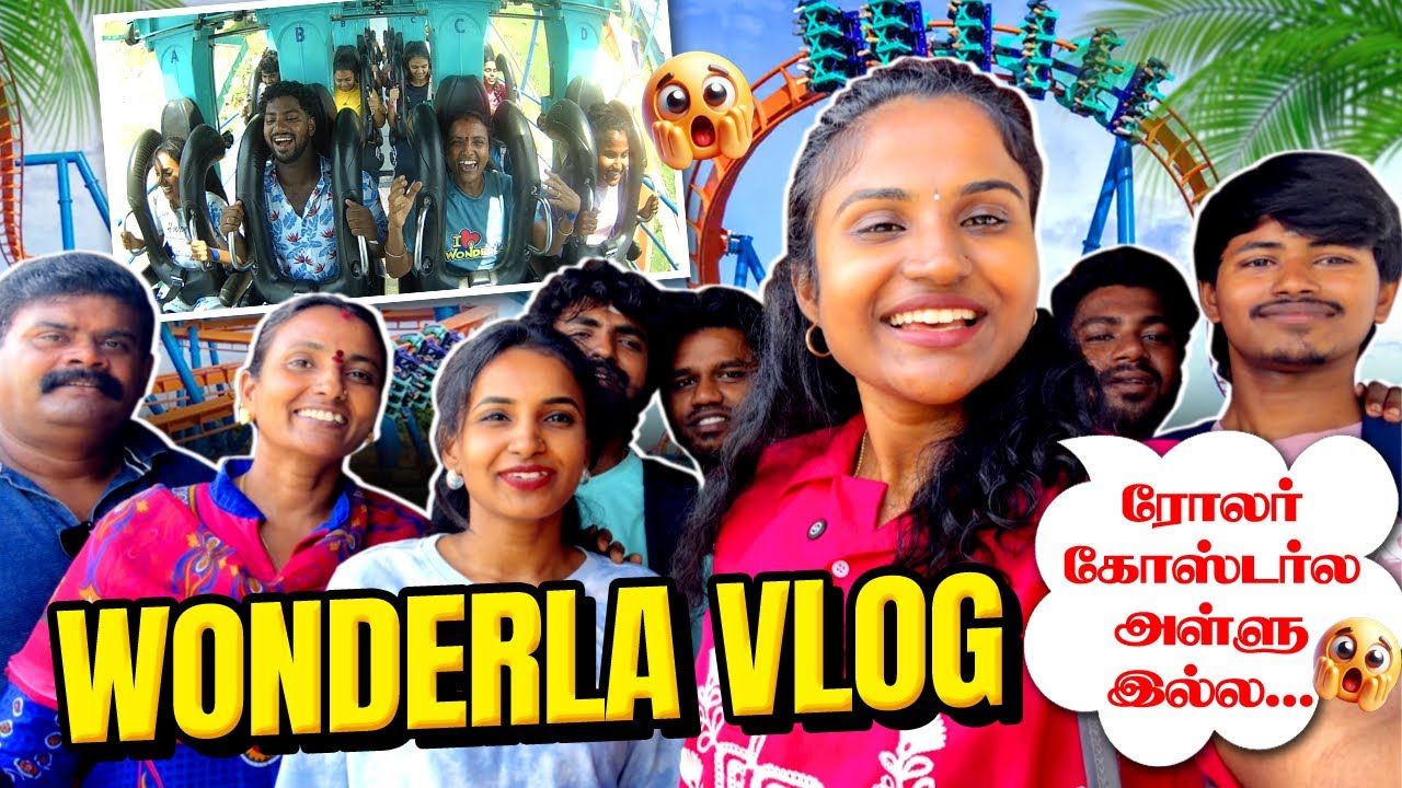 WONDERLA VLOG 🖤🔥 | Family Oda Full Fun 🤣 #poojaskitchen #tamilvlog ...