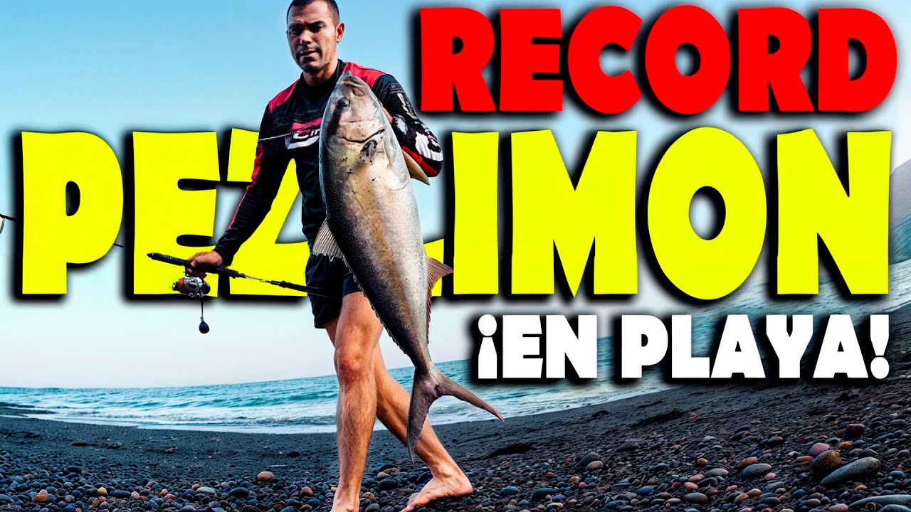 RÉCORD personal PEZ LIMÓN (Serviola) ¡Desde PLAYA! [Batalla ÉPICA ...