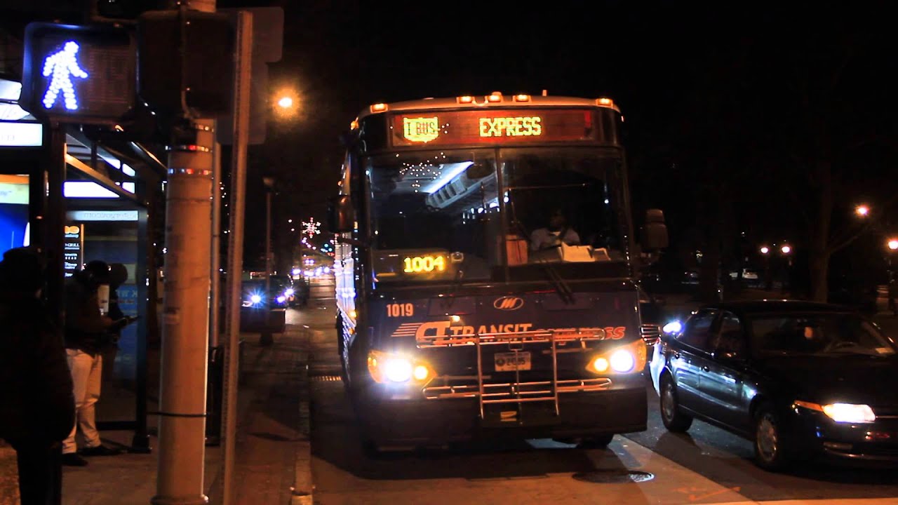 CT Transit: D4500CT iBus Express at NY22 & NY119 @ NIGHT - YouTube