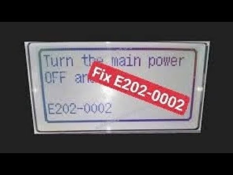 Fix lôi E202-0002 máy in MF - YouTube