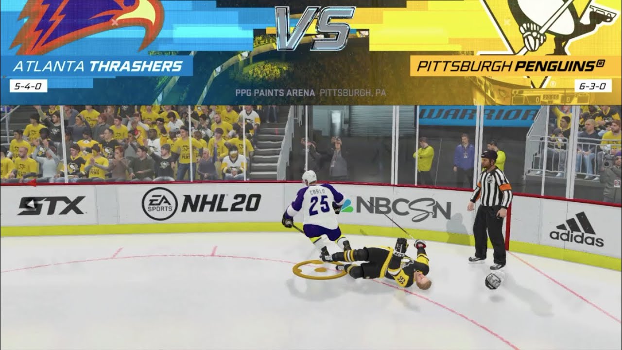 NHL 20 Atlanta Thrashers Franchise- Round 2 Game 4 at Pittsburgh Ep 94 ...