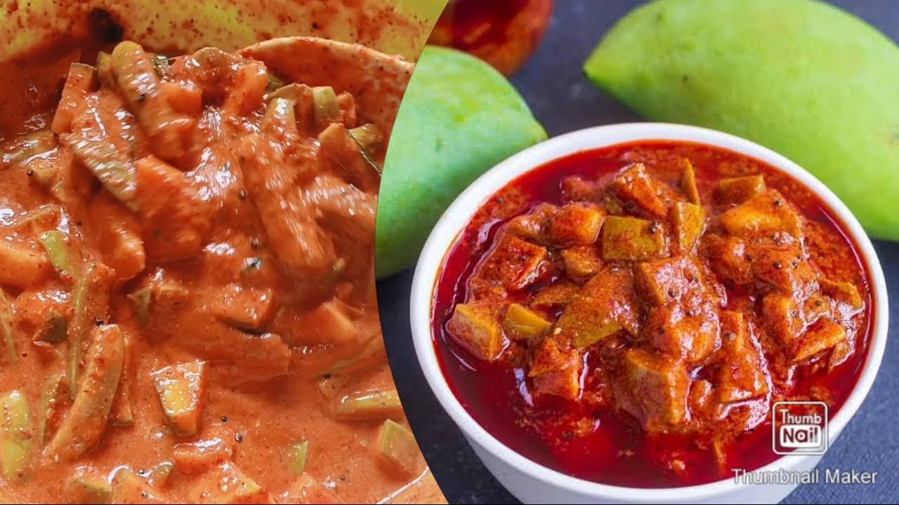 How to prepare Mango & Kovakka Pickle (Ivy gourd) Easy and Quick pickle ...