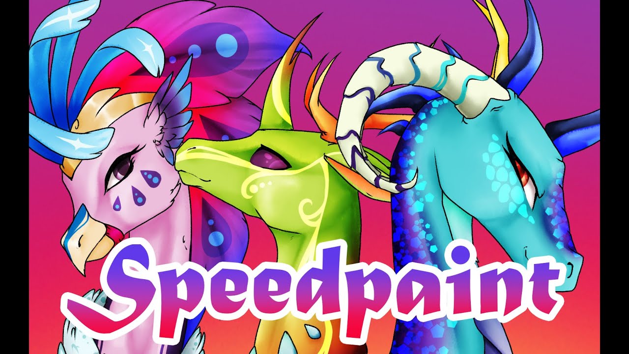 [MLP speedpaint] RP King Thorax, Queen Novo and Queen Ember - YouTube