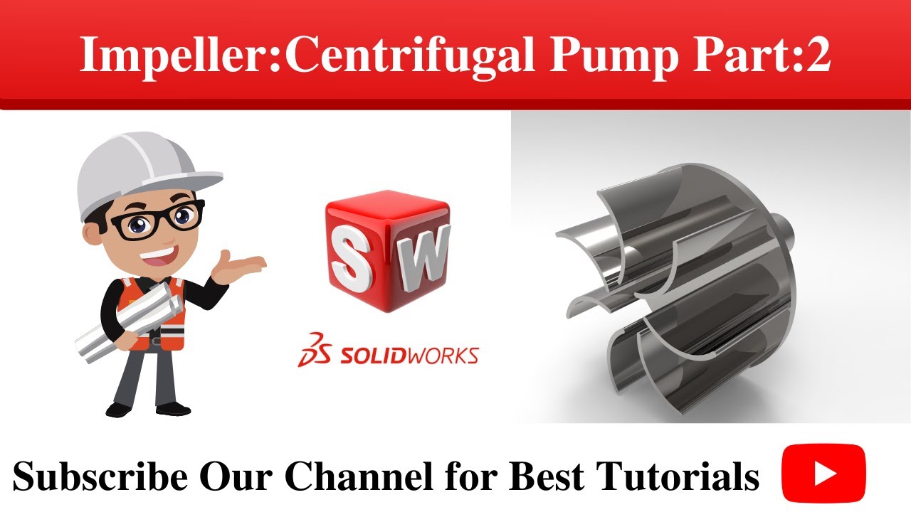 Solidworks Practice Exercise |Impeller| Centrifugal Pump Part 2 - YouTube