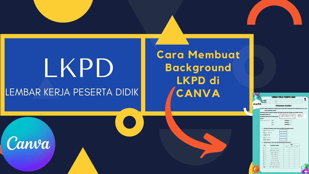 Membuat background LKPD (Lembar Kerja Peserta Didik) di Canva || mudah ...