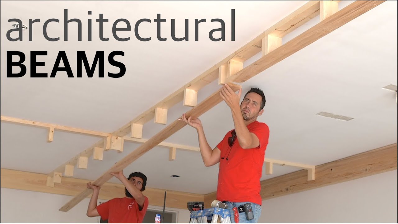BEAUTIFUL interior Beams - Step by step - YouTube