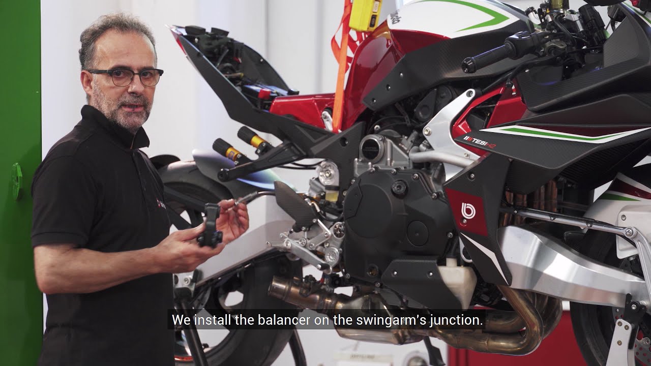Bimota Tesi H2. How to assembly the rear shock. - YouTube