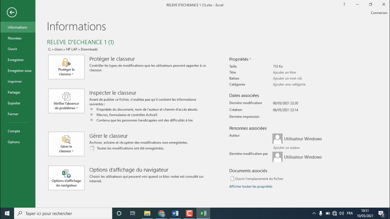 Formation Excel Résolution du problème empêchant d’enregistrer une ...