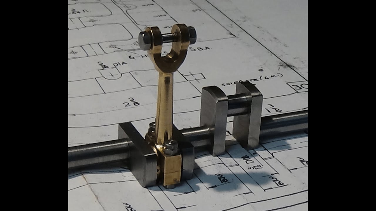 Stuart Turner Twin Launch Engine pt 8c crankshaft (final) - YouTube