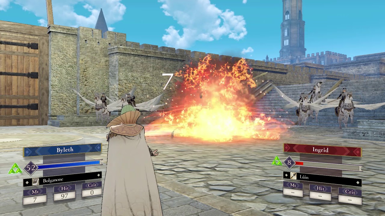 Fire Emblem Three Houses Die Ingrid! - YouTube