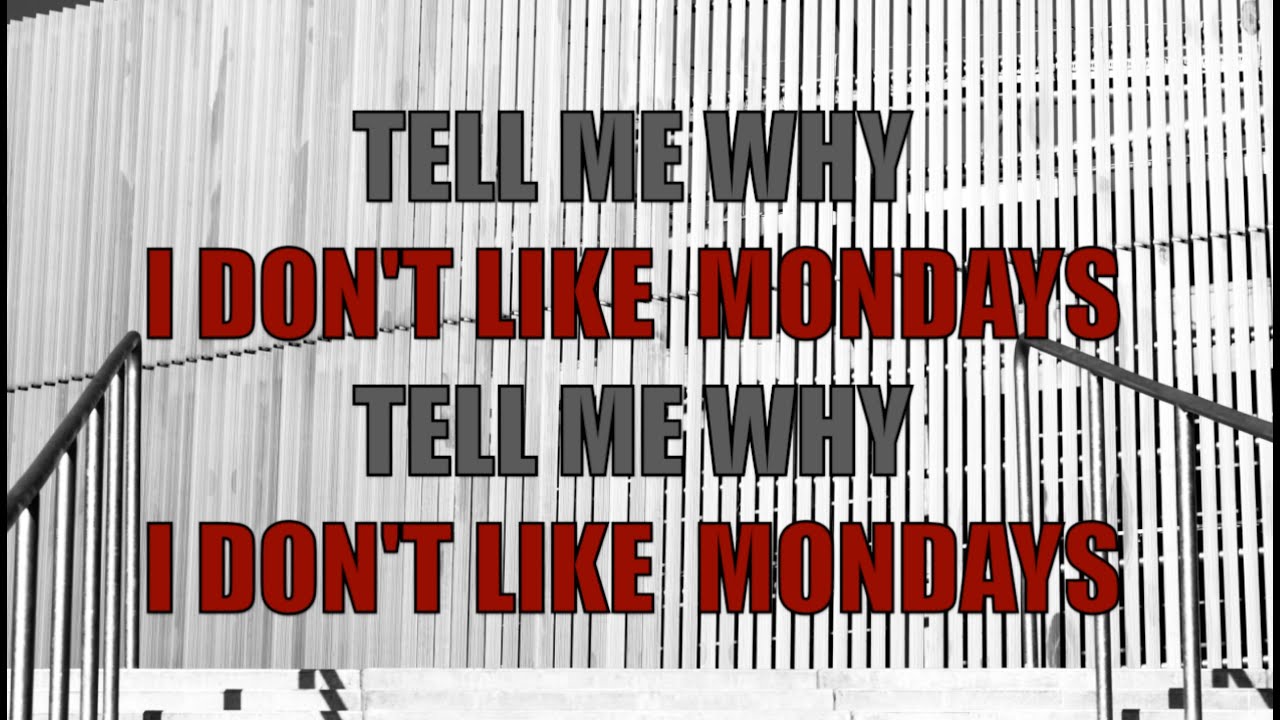 The Boomtown Rats - I Don't Like Mondays (with Lyrics) - YouTube