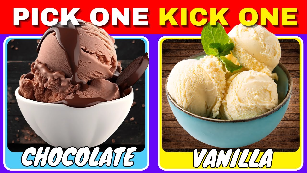 Ice Cream Flavors: 🍨🍦Pick One Kick One Challenge! - YouTube