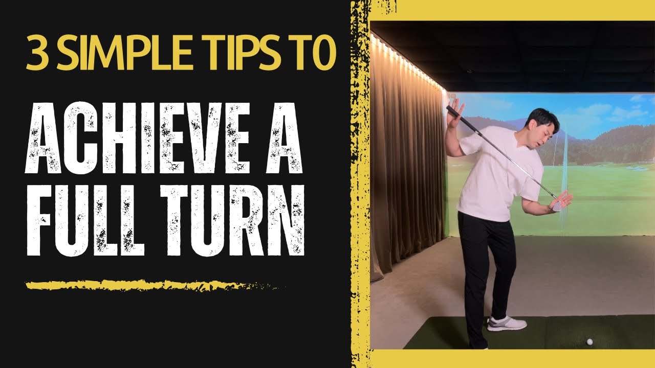 Golf Lesson: How To Create A Full Turn - YouTube