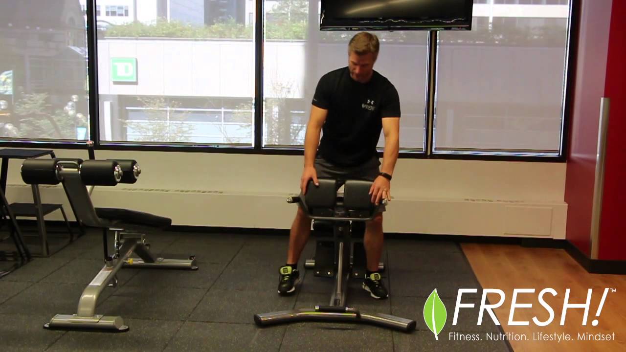 Back Extension Exercise Demo & Technique - YouTube