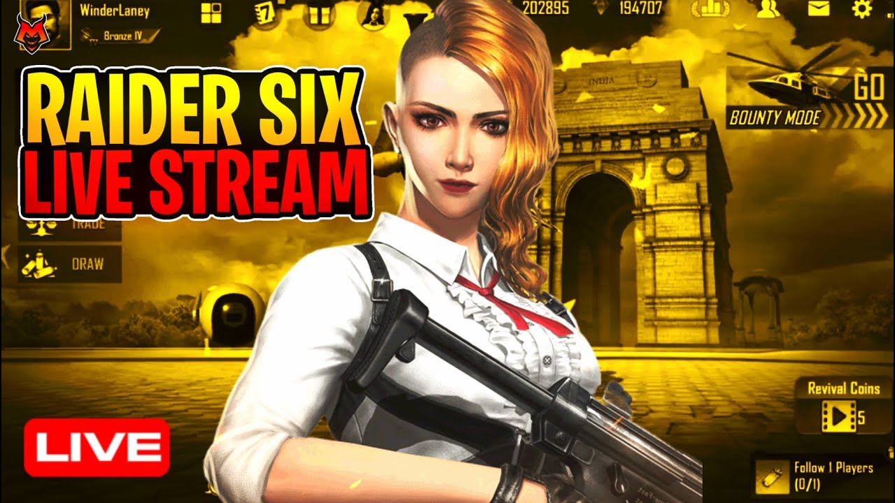 🔴LIVE - Raider Six Game Live | Raider Six Live | New Indian BR Game ...