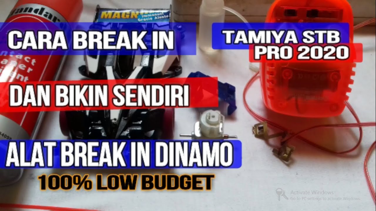 Tamiya STB PRO 2020 ||Cara Break in Dinamo Tamiya dan bikin alat break ...