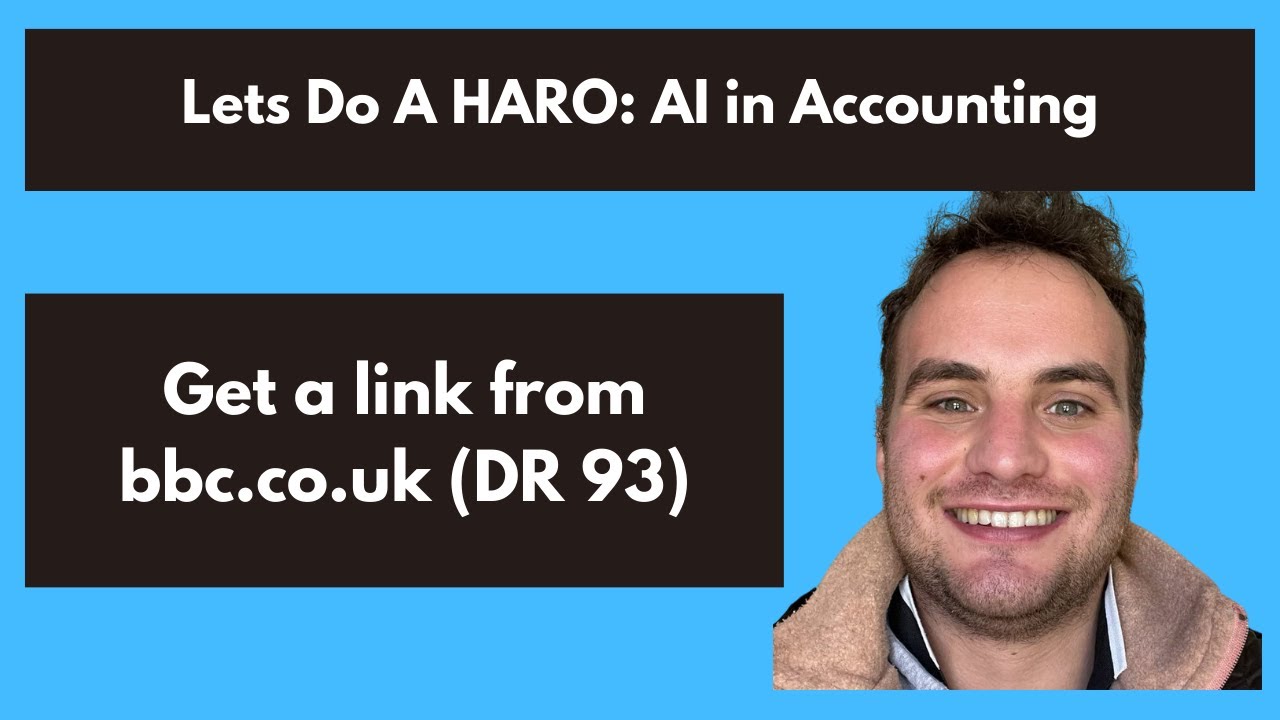 Let's Do A HARO #5: AI and Accounting - YouTube
