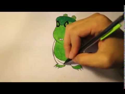 How To Draw Upchuck From Ben 10 - YouTube