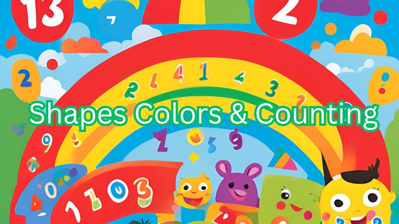 Learn Counting, Shapes & Colors with Fun Cartoons! - YouTube