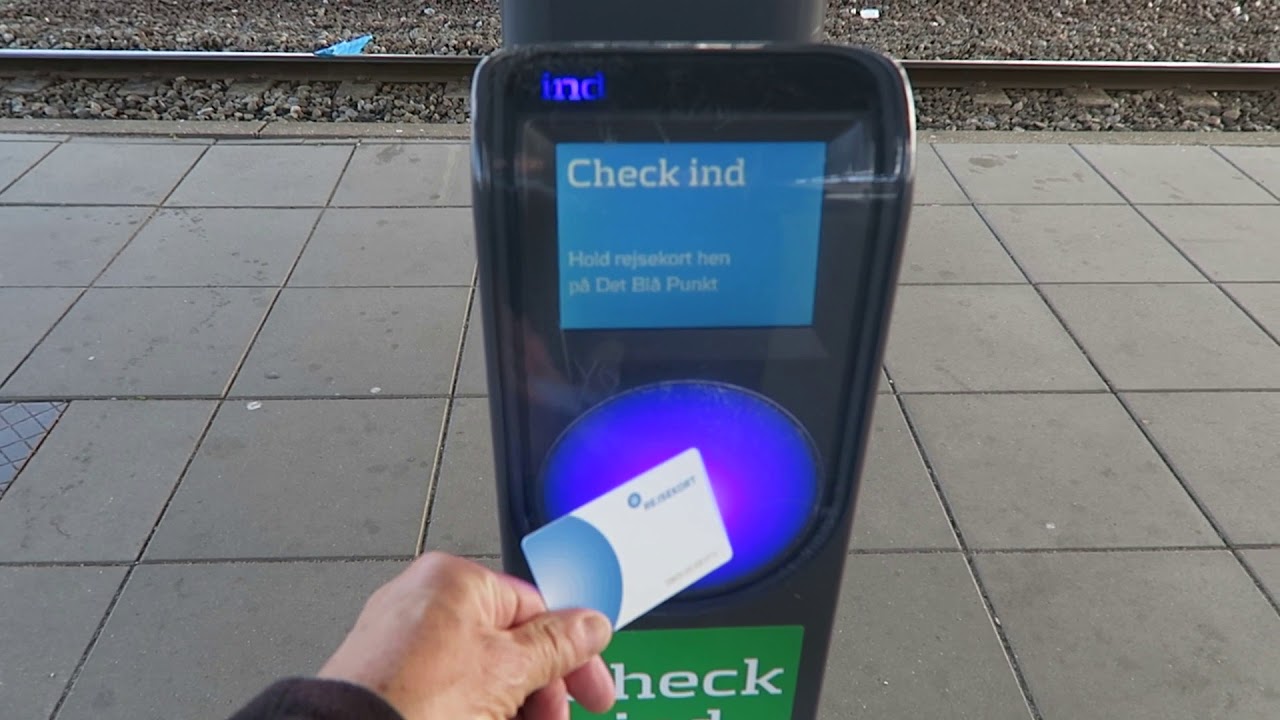 Rejsekort Anonymous (Danish Transport Smartcard) Check In and Out 13 ...