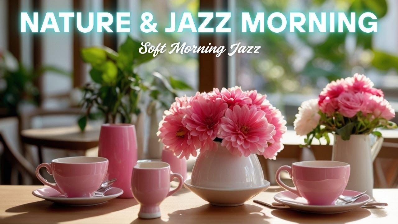 Nature & Jazz Morning 🍃 Soft Springtime Jazz at Outdoor Café for ...