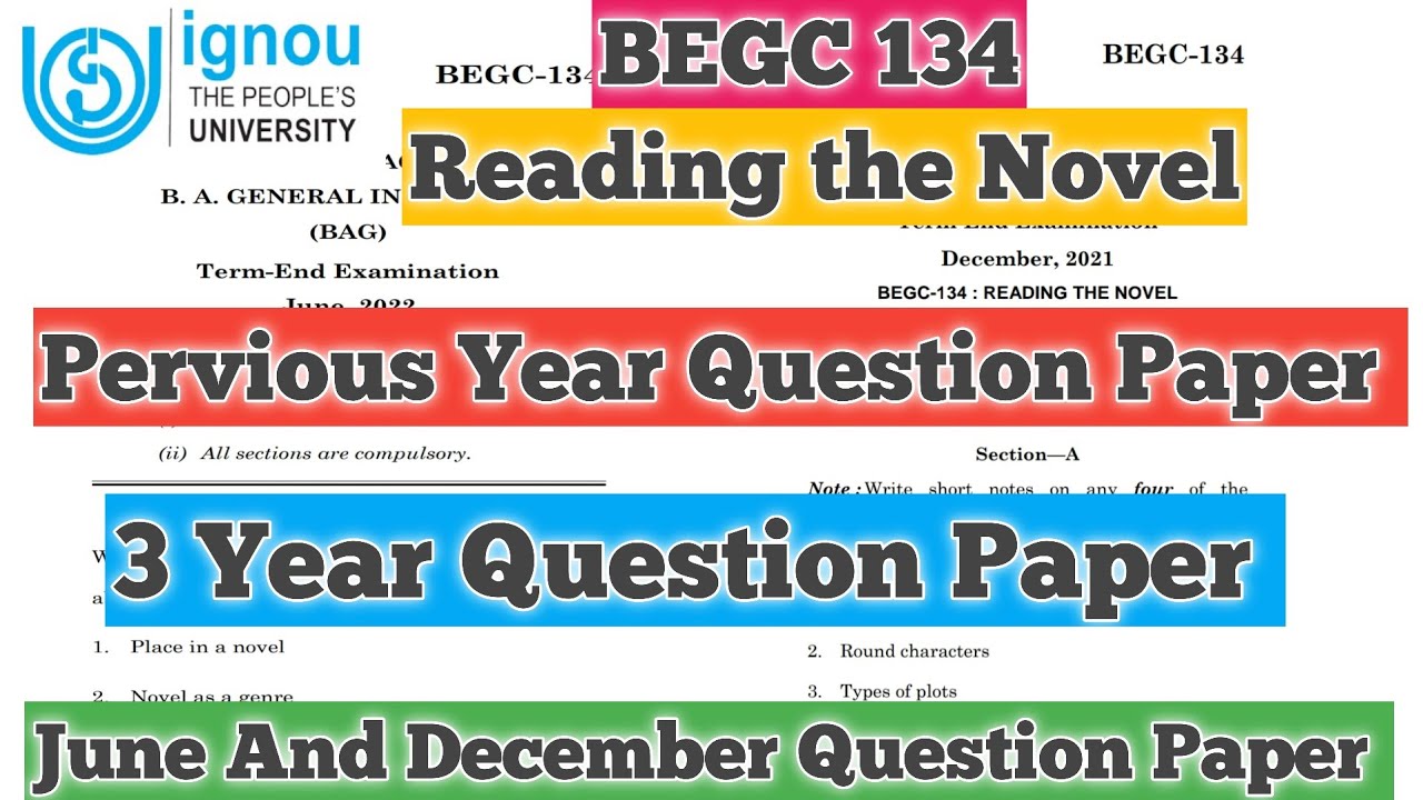 BEGC 134 Pervious Year Question Paper June 2022 December 2021 BEGC 134 ...