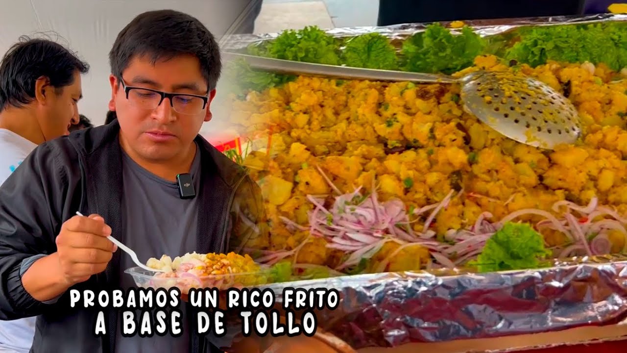 Probamos el frito con ceviche más grade de Perú - YouTube
