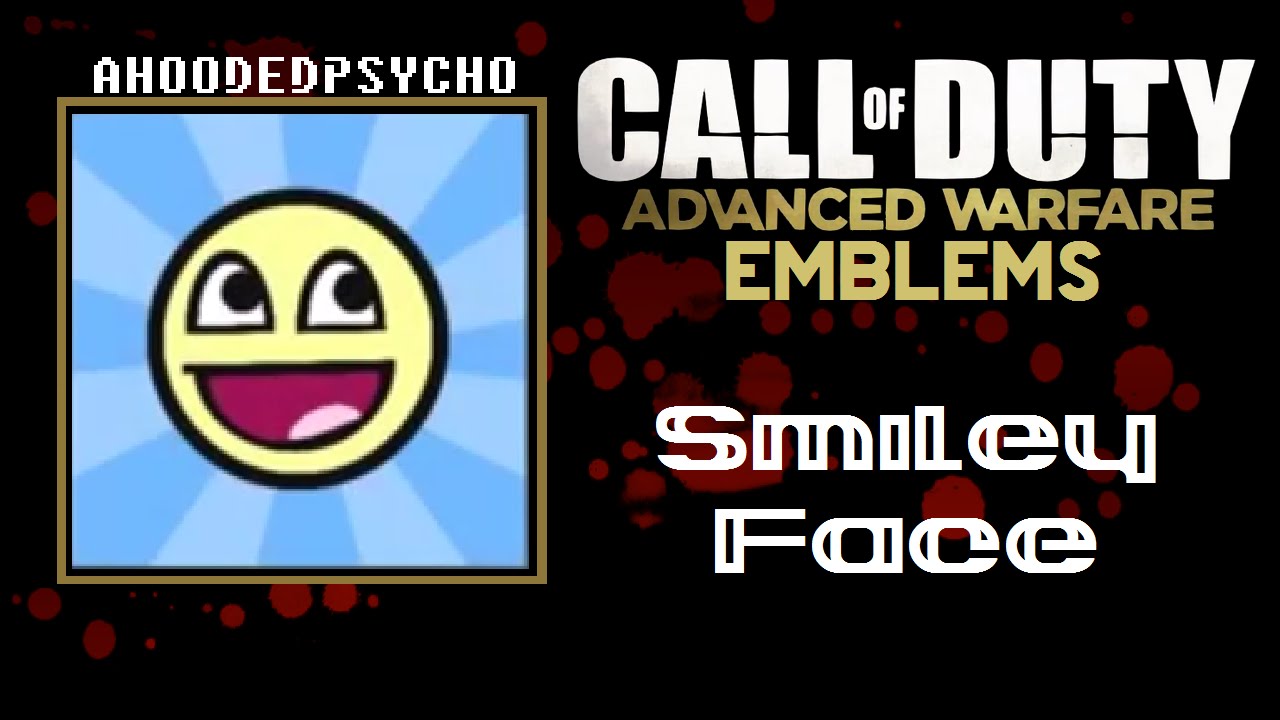 Smiley Face - COD Advanced Warfare Emblem Tutorial (CODAW) - YouTube