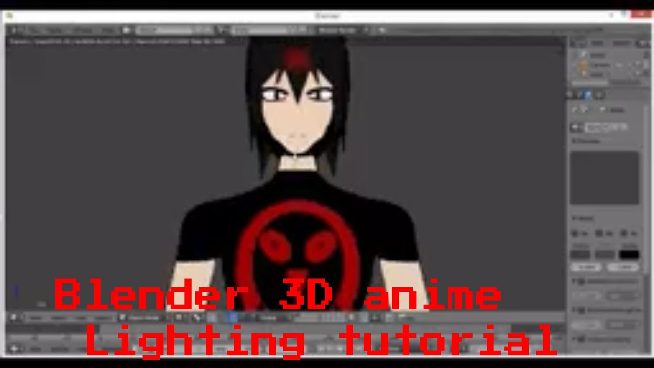 Blender 3D Anime lighting easy tutorial - YouTube