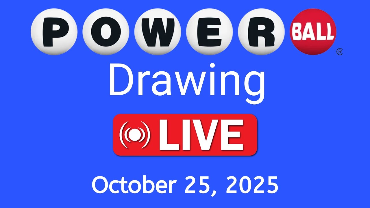 Powerball live Drawing results form Saturday October 25 2025 ...