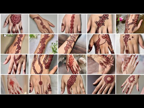 Back hand mehndi design simple easy and beautiful 