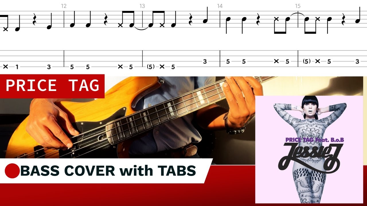 Price tag - Jessie J. feat. B.O.B (BASS COVER + TABS) - YouTube