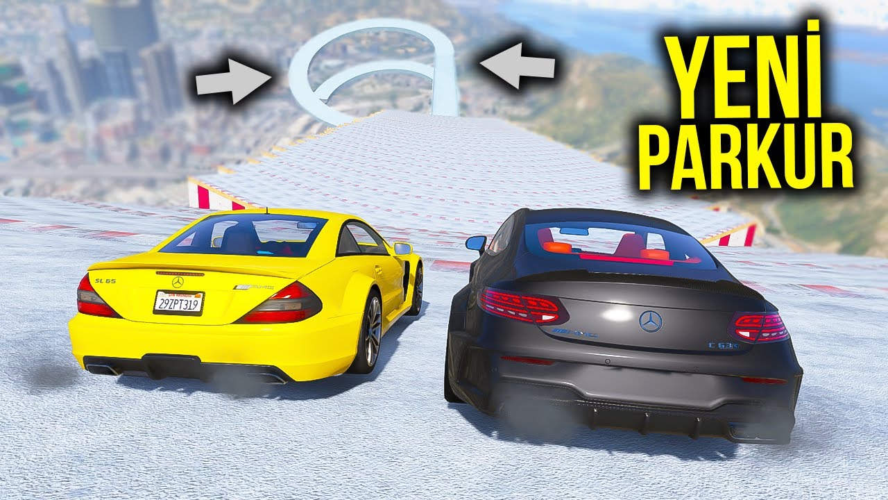 Tek Kapılı Mercedes Arabalar ile YENİ PARKUR !!! Örümcek Abi ile GTA 5 ...