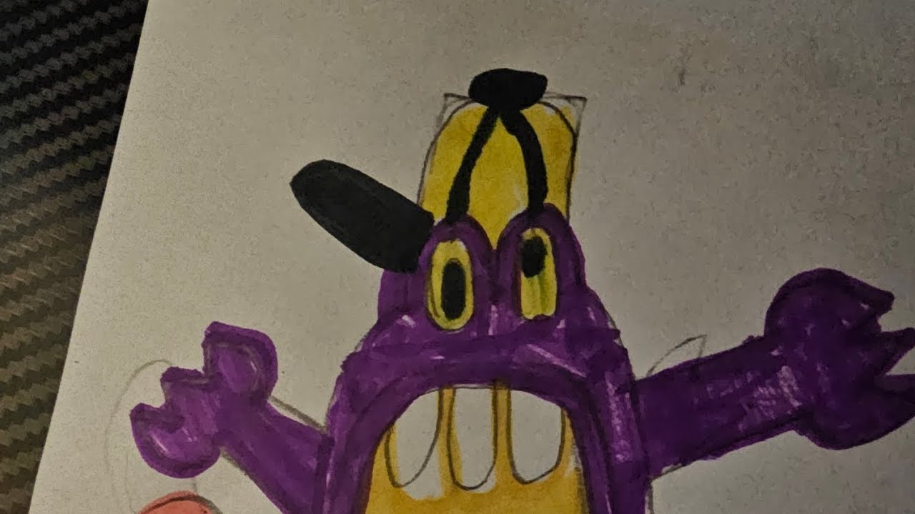 How to draw part 3/4 drawing clucky - YouTube