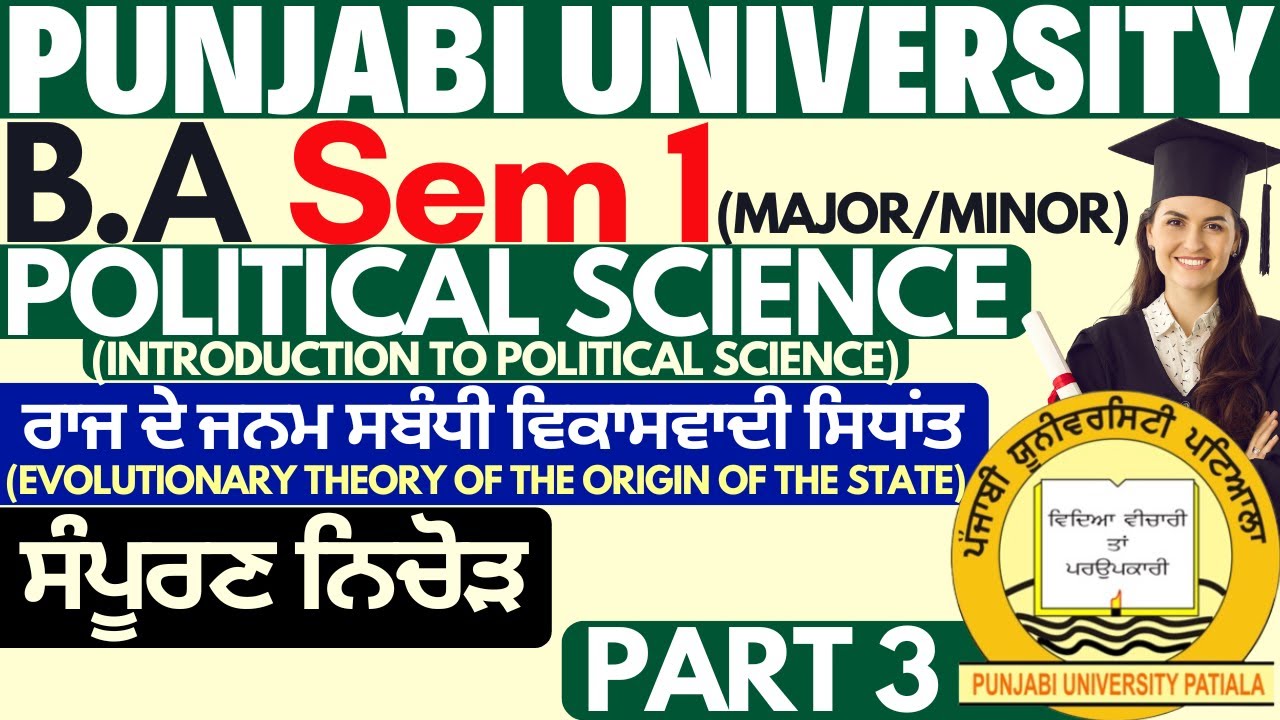 Evolutionary Theory of Origin of State | BA Sem 1 Political Science ...