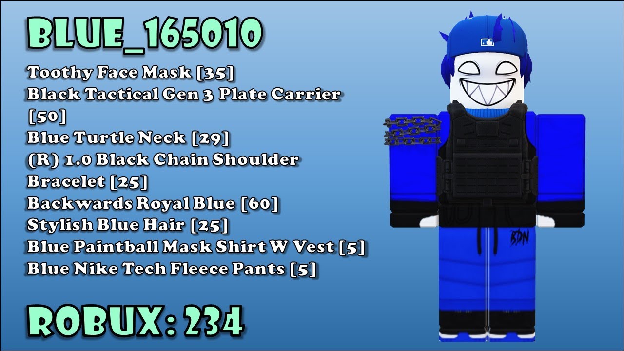 Blue Roblox Outfits [Episode #135] - YouTube