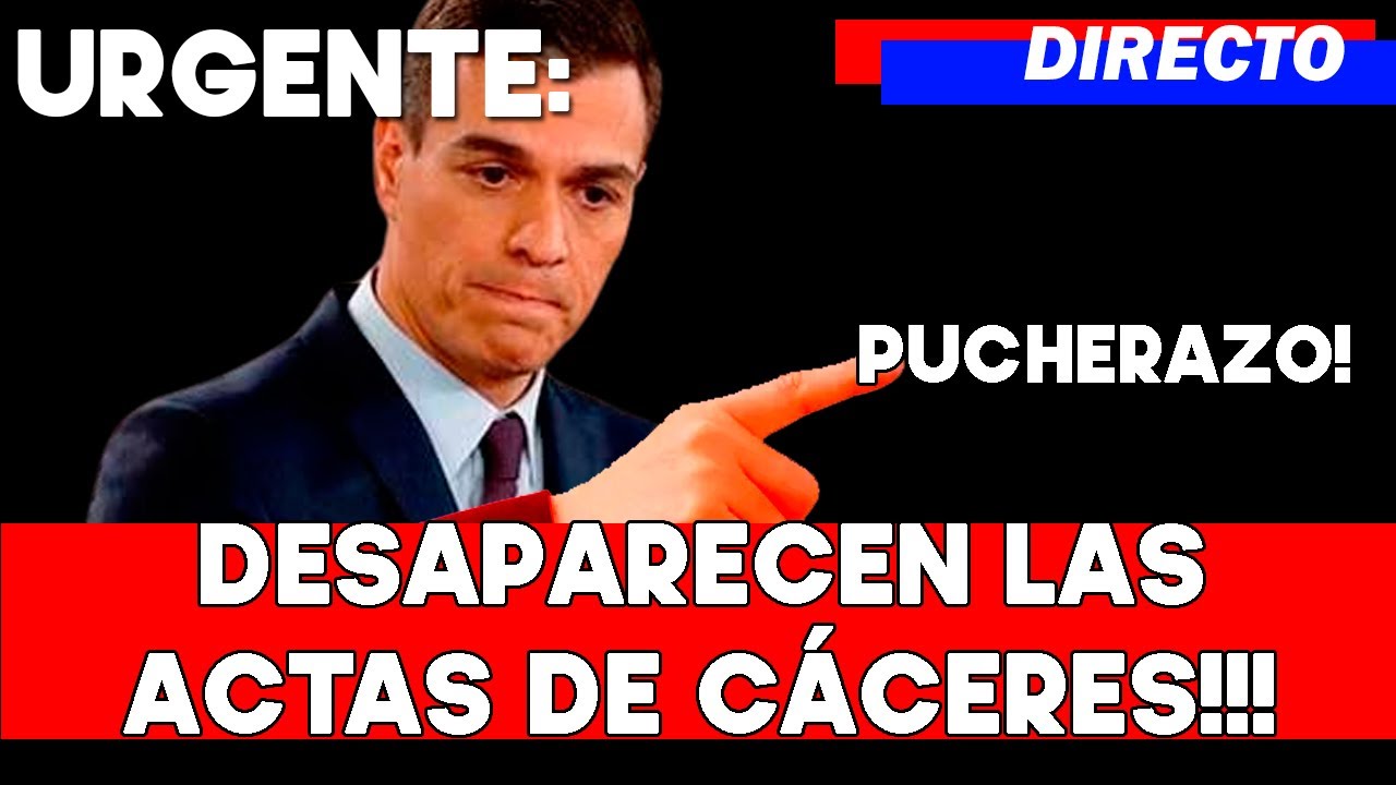 🔴 𝐄𝐗𝐂𝐋𝐔𝐒𝐈𝐕𝐀: LAS ACTAS DEL 9J SE HAN VOLATILIZADO!!!! #PUCHERAZO - YouTube