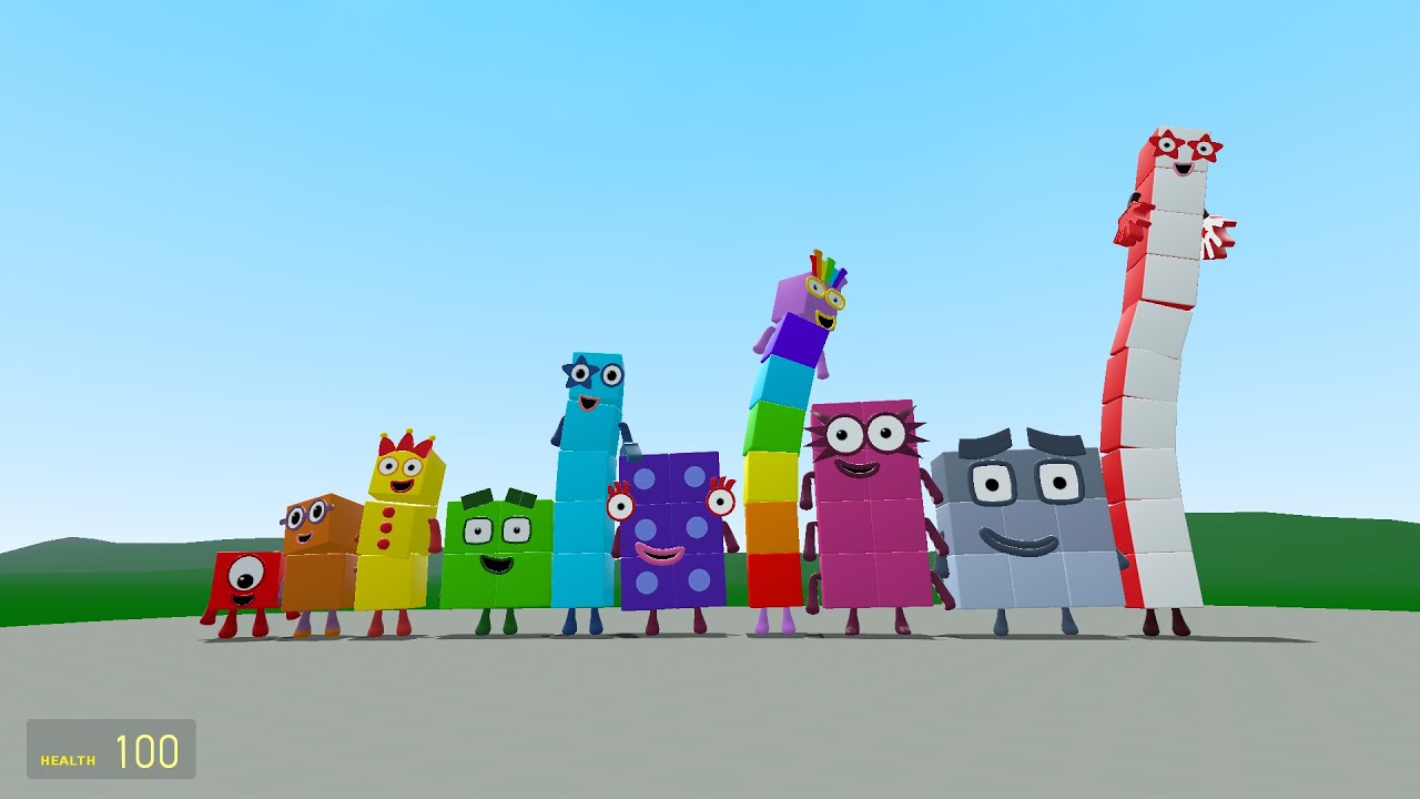 Number Blocks In Garry's Mod - YouTube