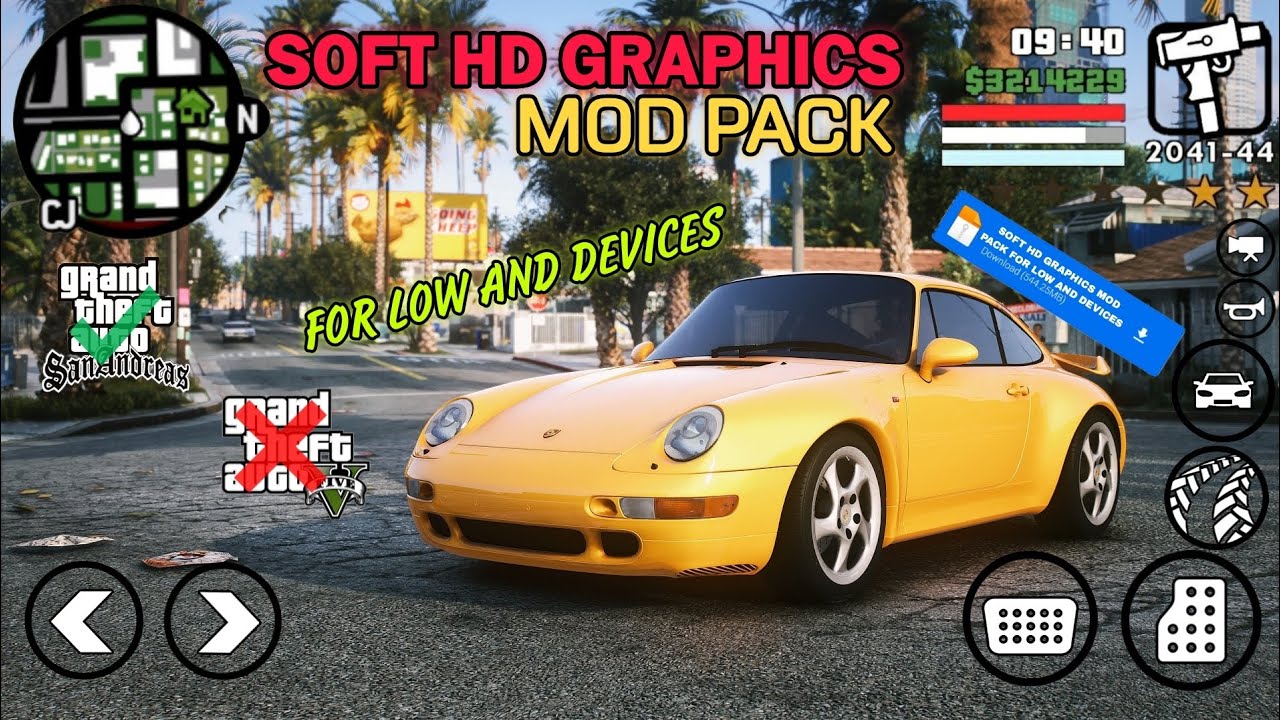 How To Install Soft Hd Graphics Mod Pack For [Low And Devices] In Gta ...