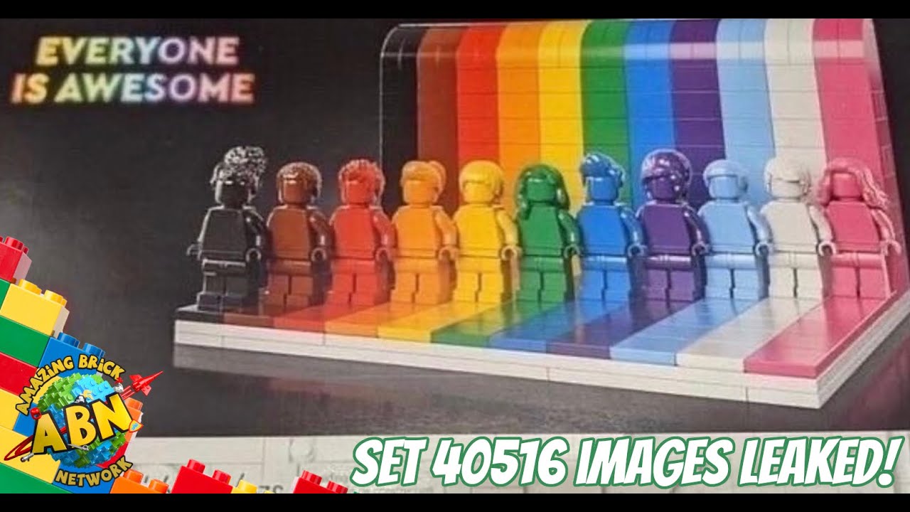 NEW LEGO EVERYONE IS AWESOME SET 40516 Monochrome Mini Figures image ...