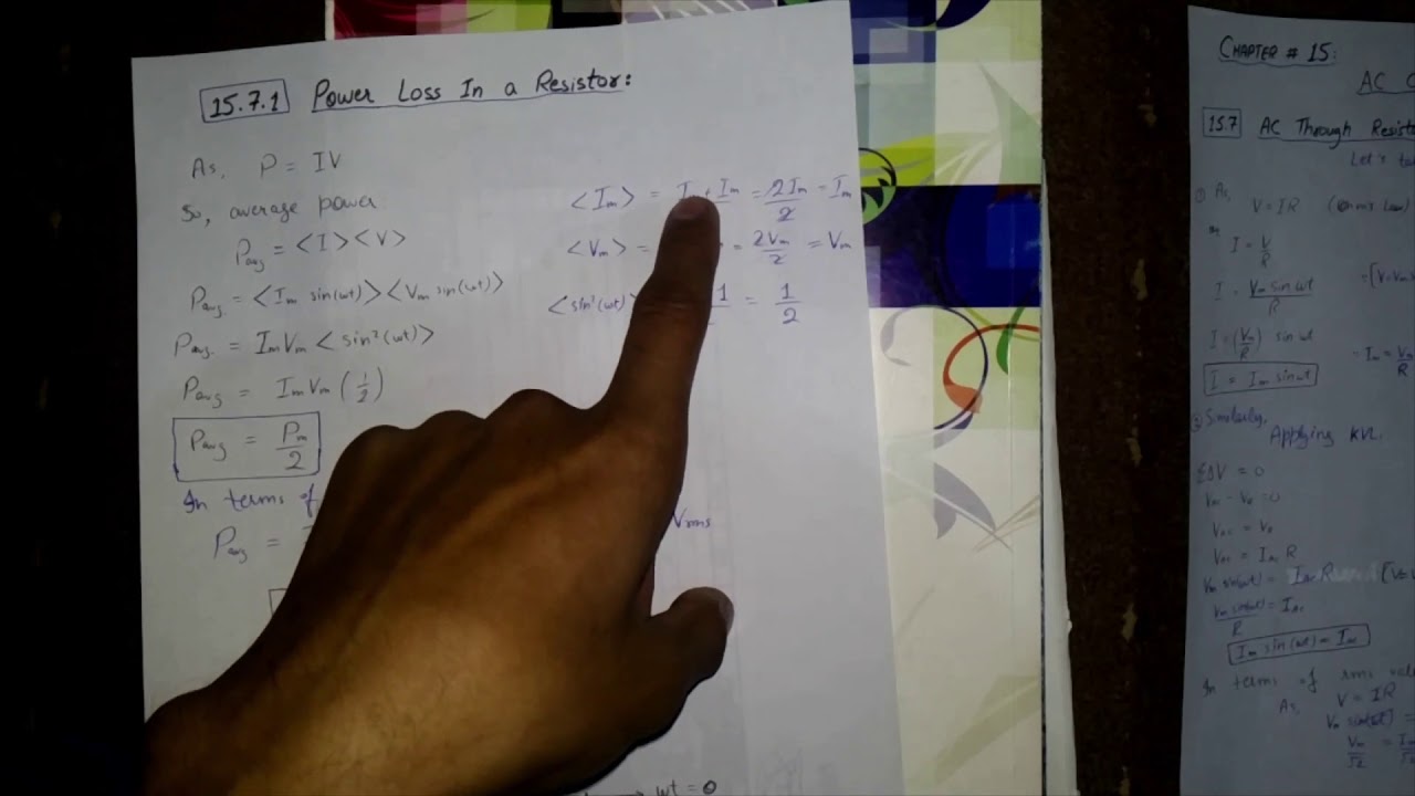 CLASS 12th | Physics | Chapter 15th | Topic 15.7 AC Through Resistor ...