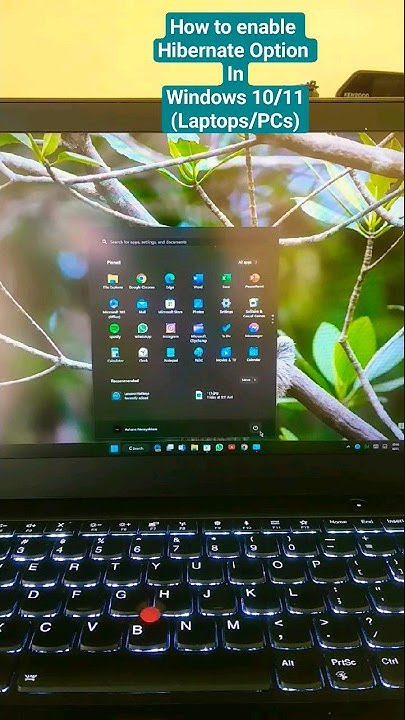 How to enable the Hibernate option in windows 10/11 - YouTube