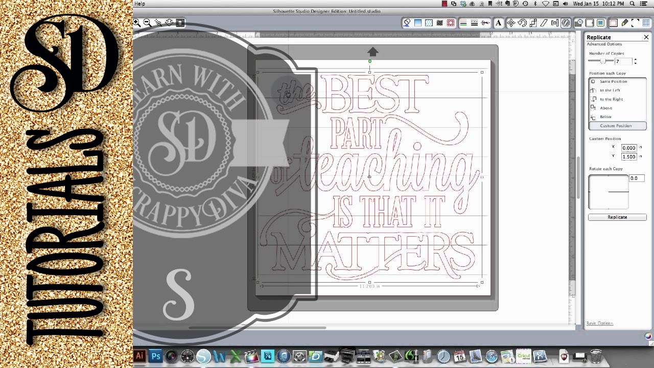 Creating weeding lines with Silhouette Studio #silhouettetutorials # ...