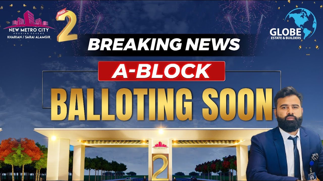 Breaking News A-Block Balloting Announcement Soon New Metro City ...